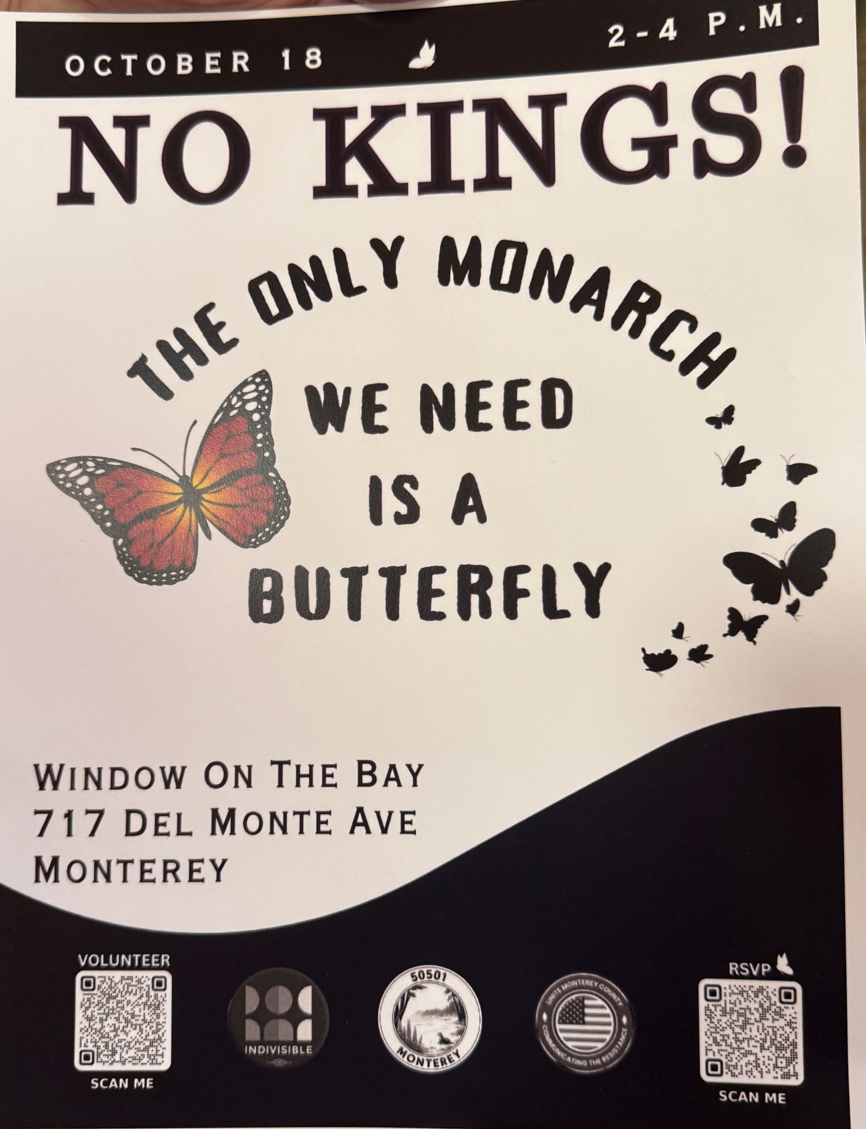 NO KINGS! - Unitarian Universalist Church of the Monterey Peninsula